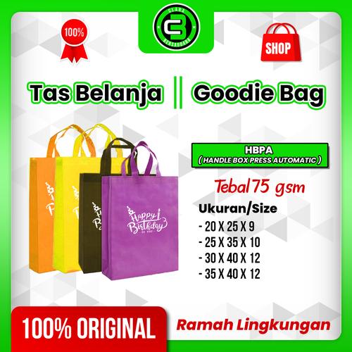 Jual Goodie Bag | Motif ( Happy Birthday ) | Tas Belanja | Tas Souvenir ...
