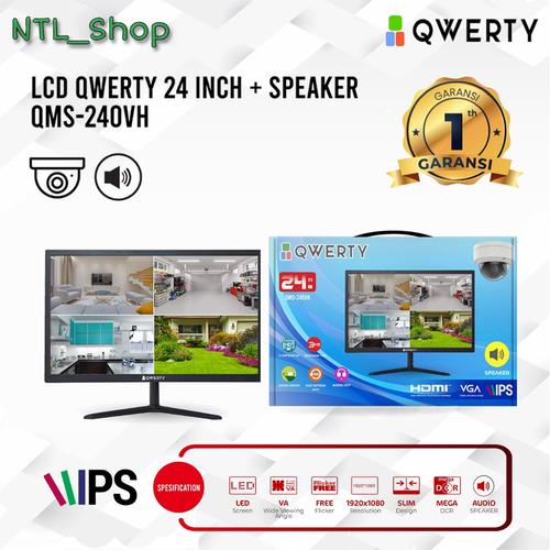 Jual MONITOR LED QWERTY QM-24VH 24 inch LCD HDMI VGA DISPLAY IPS 75Hz ...