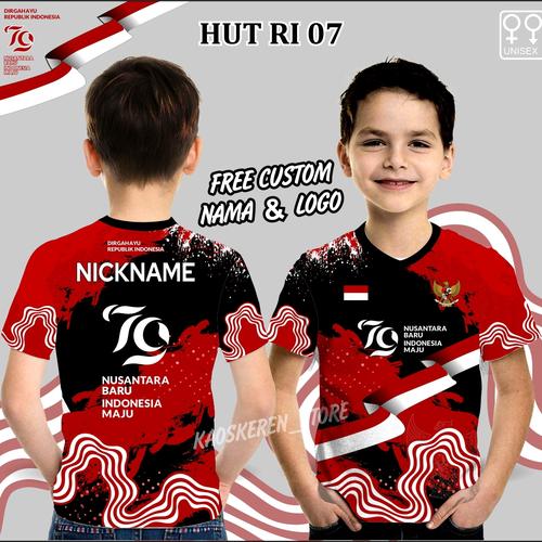 Jual Jersey anak hut kemerdekaan ri ke 79 baju kemerdekaan Indonesia 2024 kaos 17 agustus kaos ...