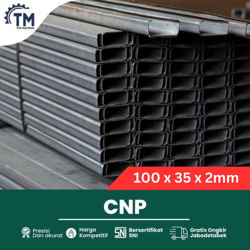 Jual Harga Besi CNP 100 x 35 x 2mm x 6 Meter SNI Kanal C Channel Ukuran ...