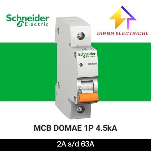 Jual MCB SCHNEIDER DOMAE SNI 2A 4A 6A 10A 16A 20A 25A 32A 40A 50A 63A 1P 4.5kA C2 C4 C6 C10 C16 ...
