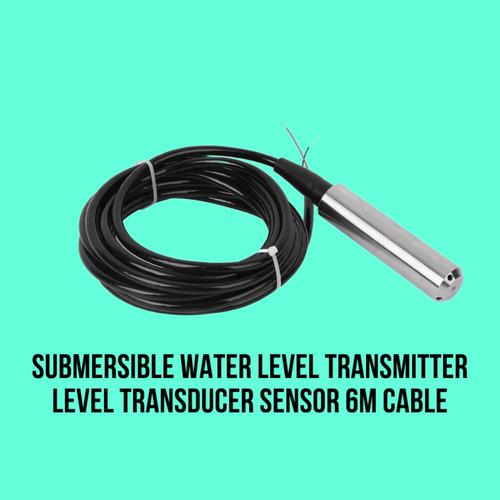 Jual Submersible Water Level Transmitter Level Transducer Sensor 6m ...