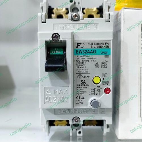 Jual ELCB FUJI EW32AAG 2P 5A 30mA NEW MADE IN JAPAN - Kab. Tangerang - apipautomation | Tokopedia