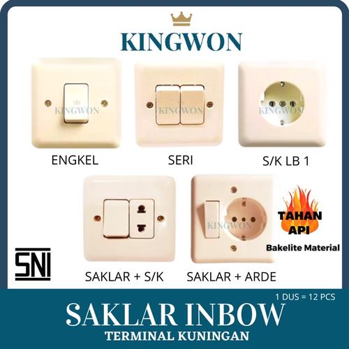 Jual SAKLAR LAMPU INBOW SWITCH LAMP SERI ENGKEL STOP KONTAK SAKLAR IB ...