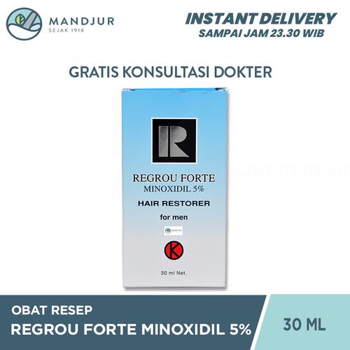 Jual Regrou Forte 5% Hair Restorer For Men 30 mL / Minoxidil / Serum ...