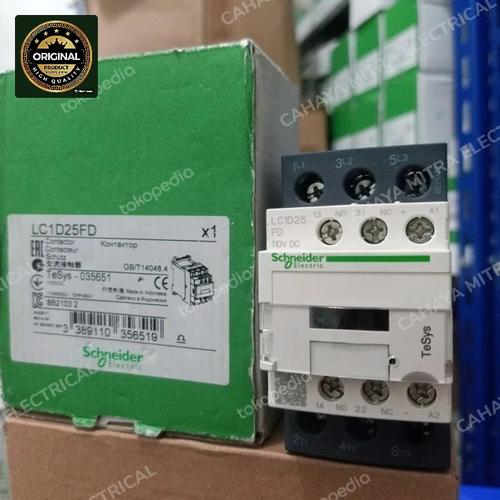 Jual Schneider TeSys Kontaktor 3p 110VDC LC1D25FD / LC1D32FD / LC1D38FD ...