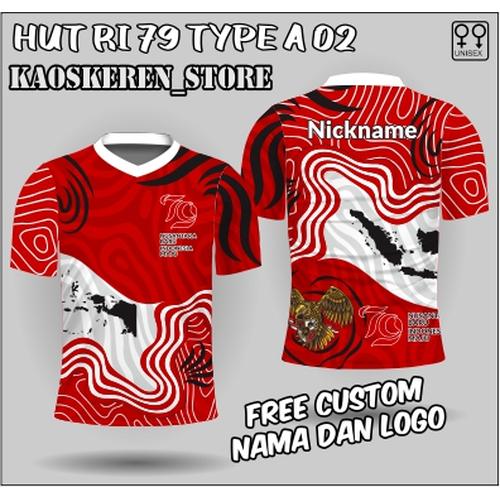 Jual jersey hut kemerdekan ri ke 79 kaos kemerdekaan indonesia ke 79 baju kemerdekaaan kaos ...