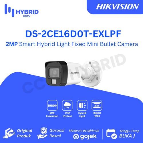 Jual Hikvision DS-2CE16D0T-EXLPF 2MP Smart Hybrid Light Fixed Mini Bullet Camera - Jakarta Barat ...