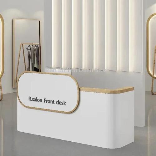Jual Standing Hair Salon Reception Desks Table School Simple Reception ...
