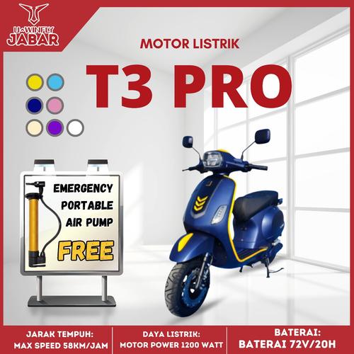 Jual SEPEDA MOTOR LISTRIK UWINFLY T3 PRO T3PRO Garansi Resmi - BLUE ...