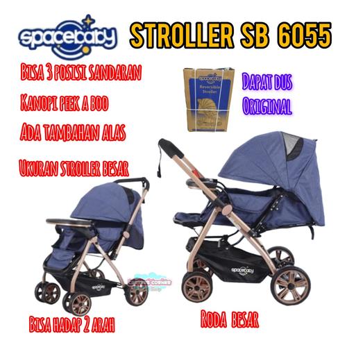 Jual space baby stroller sb 316 kereta dorong bayi - 6055 ABU - Jakarta ...