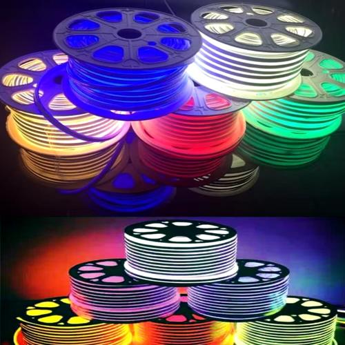 Jual LAMPU LED NEON FLEK SELANG 220V 1M-10M (per meter sudah termasuk ...