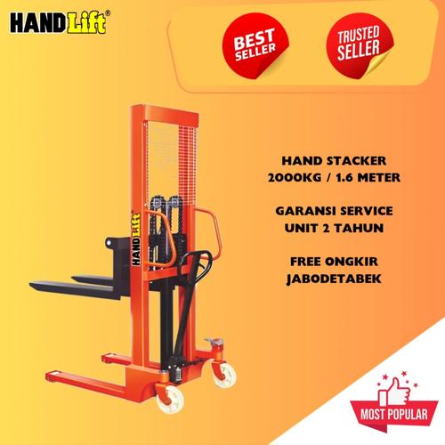 Promo Manual Hand Stacker 2000kg 1.6meter - Manual Handlift 2 Ton - Kab ...