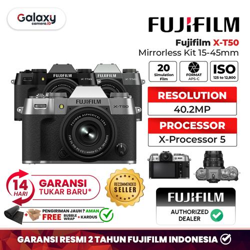 Promo Fujifilm X-T50 Kit 15-45mm X T50 XT50 XT 50 Mirrorless Kamera 15 ...