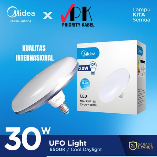 Jual Midea Lampu Led UFO 30 Watt Putih 6500K Cool Day Light - Jakarta ...