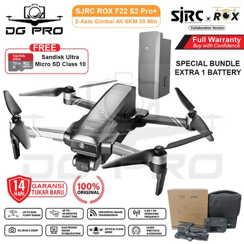 Jual SJRC ROX F22 S2 Pro+ GPS Drone 2-Axis Gimbal 4K 6KM 35 Min RC ...
