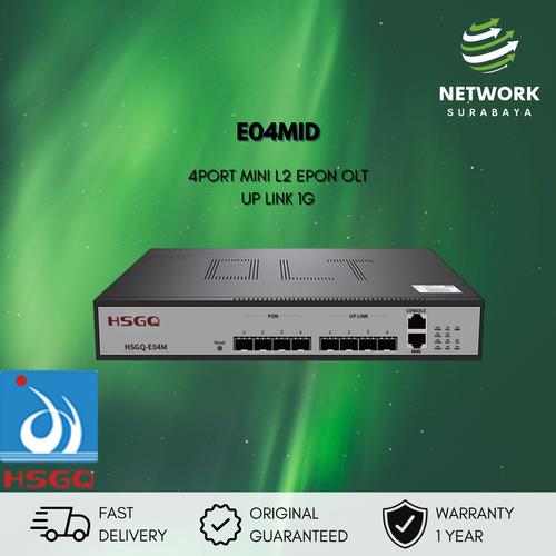Jual HSGQ E04MID OLT EPON L2 4PON PX20+++ Mini 4*1G Uplink SFP 1U NON SFP - +SFP 9DB - Kota ...