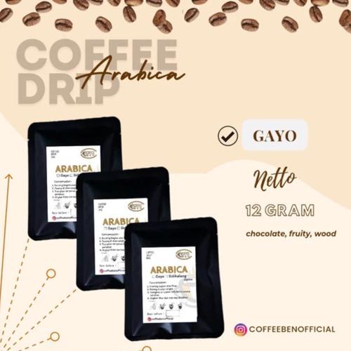 Jual CoffeeBen Coffee Drip Bag / Filter Bag Arabica Gayo - 1 Drip Bag ...