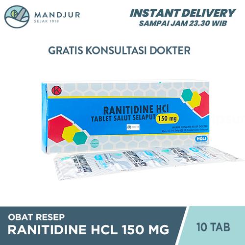 Jual Ranitidine HCL 150 Mg Strip 10 Tablet / Obat Asam Lambung & Gerd ...