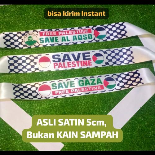 Jual IKET KEPALA PITA SAVE PALESTINA BANDO HEADBAND SATIN SLAYER ...