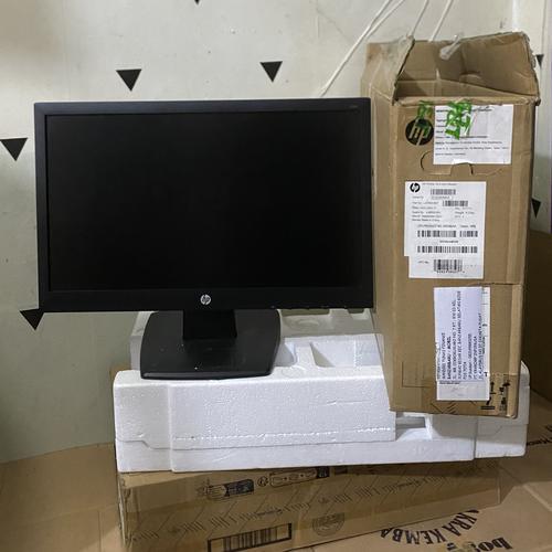 Jual led monitor hp v194 19 inch lengkap kardus dan komplit kabel ...