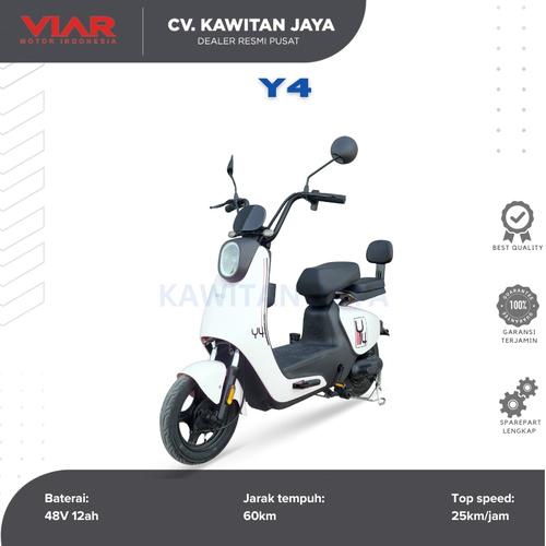 Promo Sepeda Listrik VIAR Y4 - GARANSI RESMI VIAR - Putih Cicil 0% 3x - Kota Surabaya - Viar ...