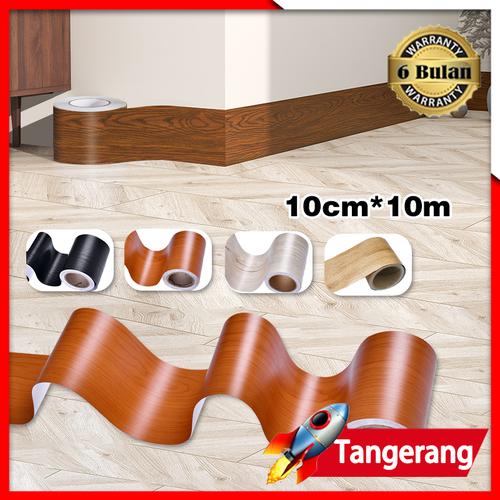 Jual Wall Border List Kayu 10cm X 10m Wallpaper Sticker Border List ...