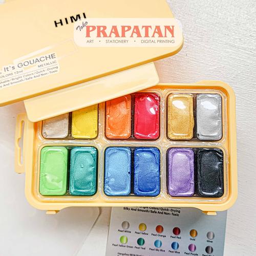 Jual Miya Himi METALLIC Gouache 12x12ml | Cat Air Set - Jakarta Timur ...