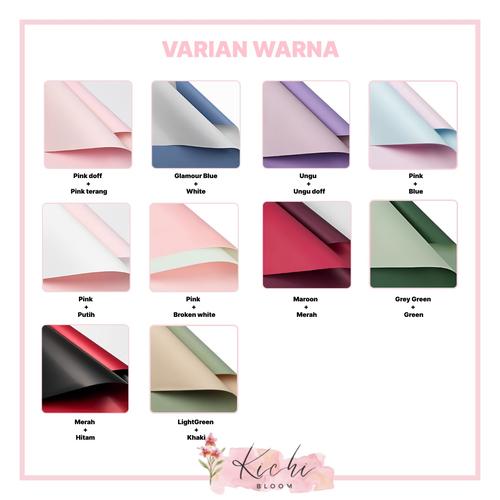 Jual Flower Wraping Cellophane 2 Warna / Kertas Bunga Waterproof ...