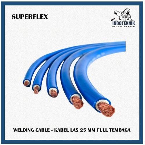 Jual Kabel Las 25 mm Full Tembaga Welding Cable 25mm Kabel Las Biru ...