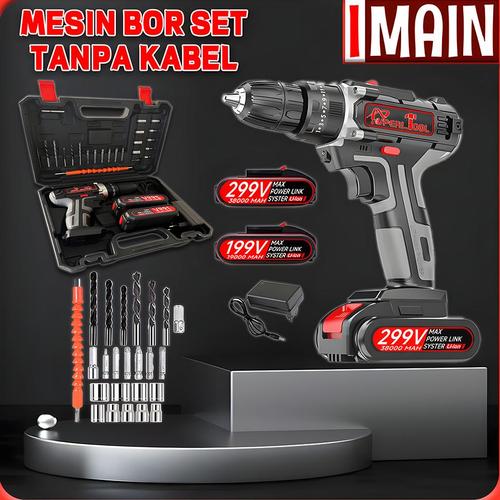 Jual Bonuskan 𝒊𝑴𝒂𝒊𝒏 Mesin Bor Listrik 199Vf / 299Vf Set Mesin Bor ...