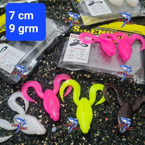 Jual Umpan pancing Soft Lure Ozmy Sabaitzer 7cm 10grm - Hijau, Isi 3 ...