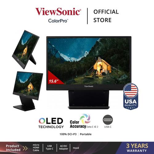 Promo Monitor LED 16" ViewSonic VP16-Oled 100% sRGB IPS Frameless Cicil ...