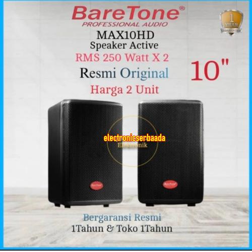 Jual SPEAKER AKTIF PORTABLE BARETONE MAX 10HD SPEAKER AKTIF 10 INCH ...