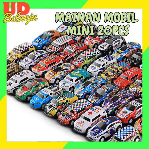 Jual Mobil Mini Mainan Anak (20pcs) Pullback Mix Colorfull Racing Car ...