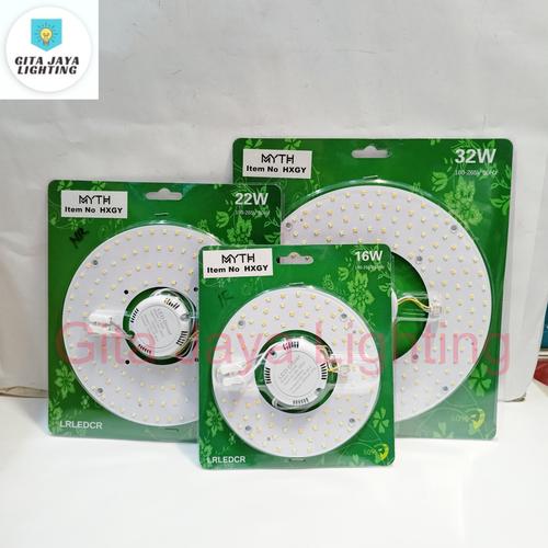 Jual Modul lampu 16 watt 3 warna LED ring isi lampu baret module 220 ...