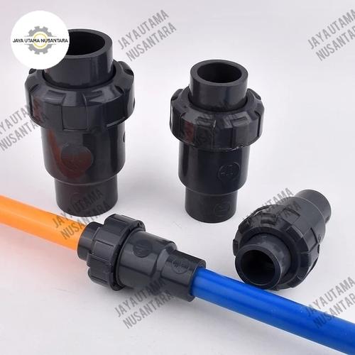 Jual PVC SINGLE UNION BALL CHECK VALVE JIS 10K SOCKET 2" INCH DN50 ...