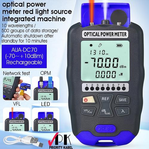 Jual OPM 3 In 1 Optical Power Meter VFL RJ45 Tester New Model Mini OPM ...