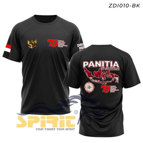 Jual Kaos Panitia 17 Agustus 2024 T-shirt HUT RI ke 79 Dewasa Untuk Pria Wanita - Hitam, XS ...