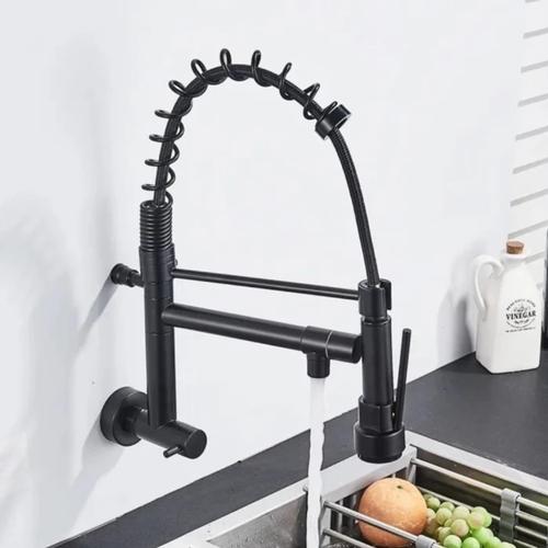 Jual Kran Pantry Tarik Hitam / Kran Tarik Dinding Hitam / Kran Sink ...
