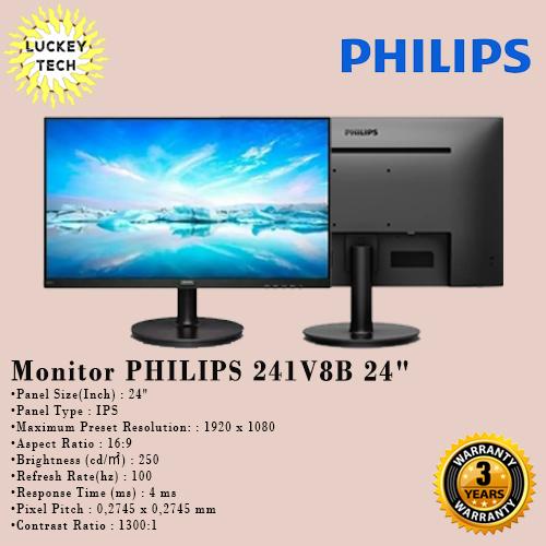 Jual Monitor LED PHILIPS 241V8B 24" - Jakarta Pusat - Luckey Tech ...