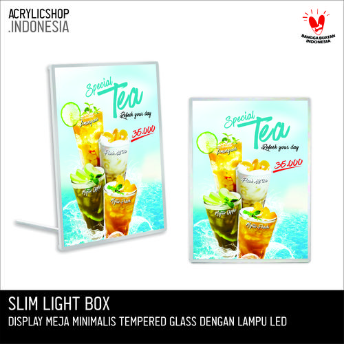 Promo Super Thin Light Box | Minimalis Slim LED Box Menu Poster LED ...