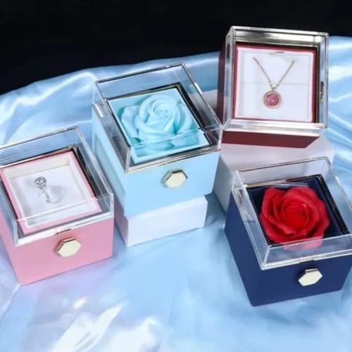 Promo Kotak Perhiasan Bunga Mawar Hidden Jewelry Box Kado Hadiah ...