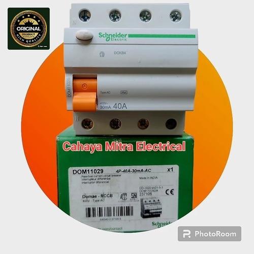 Jual ELCB / RCCB 4P 40A 30mA-AC Ref - DOM11029 NEW SCHNEIDER ORIGINAL ...