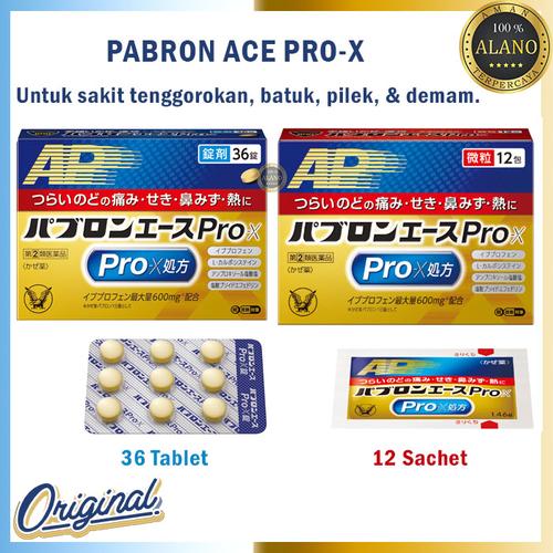 Jual Ace Pro-X Obat Sakit Tenggorokan Batuk Pilek Demam Original Japan ...