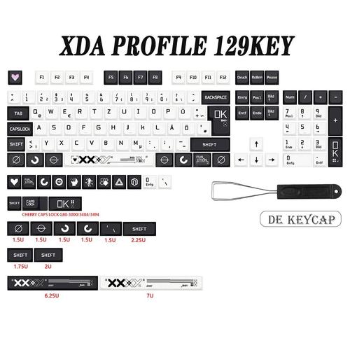 Jual Printstream Theme XDA Keycap German French Spain ISO Dye Sub ...
