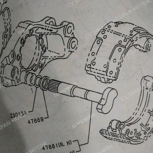 Jual CHAMSHAFT AIR BRAKE REAR KIRI S4755-EW010 HINO 500 FL FM 260 JD JW ...