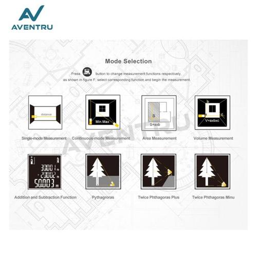 Jual FF Handheld Laser Distance Meter Laser Digital RangeFinder 40m 60m ...