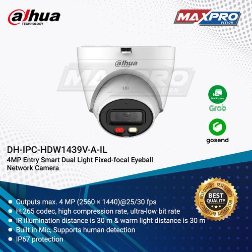 Jual DH-IPC-HDW1439V-A-IL - DAHUA IP 4MP SMART DUAL LIGHT TURRET CAMERA ...