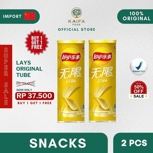 Jual Lay's Potato Chips Tube - Keripik Kentang Lays khas China ...